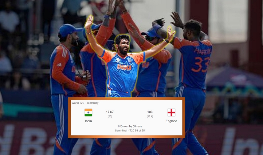 India Reaches T20 World Cup 2024 Final After Defeating England by 68 ...